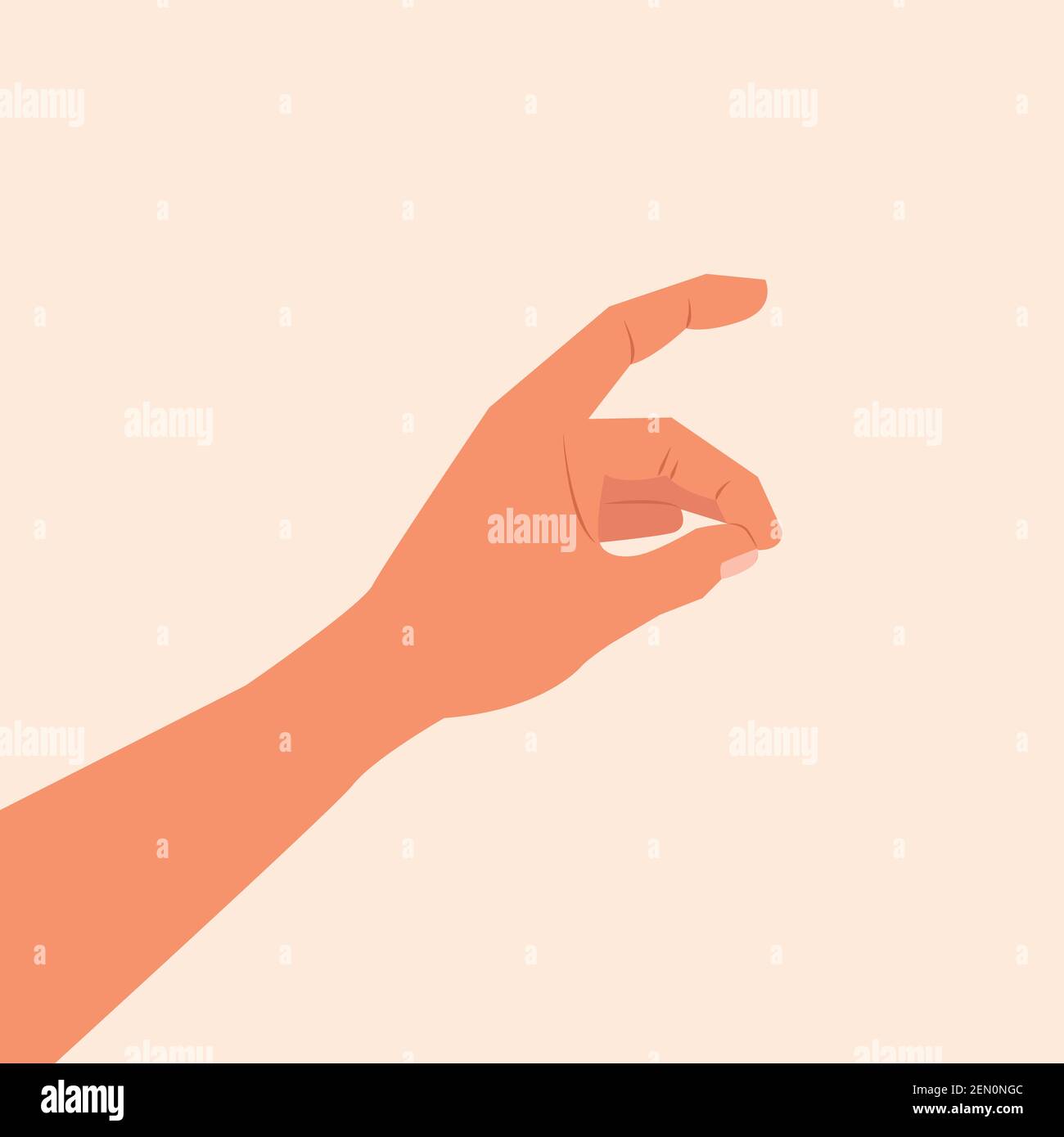 Palm of hand hand gestures human symbol keep on concept Stock Vector ...