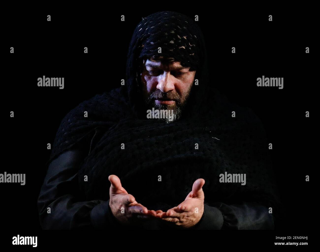 MOSCOW, RUSSIA - MAY 14, 2019: Actor Mikhail Porechenkov as Grigory ...