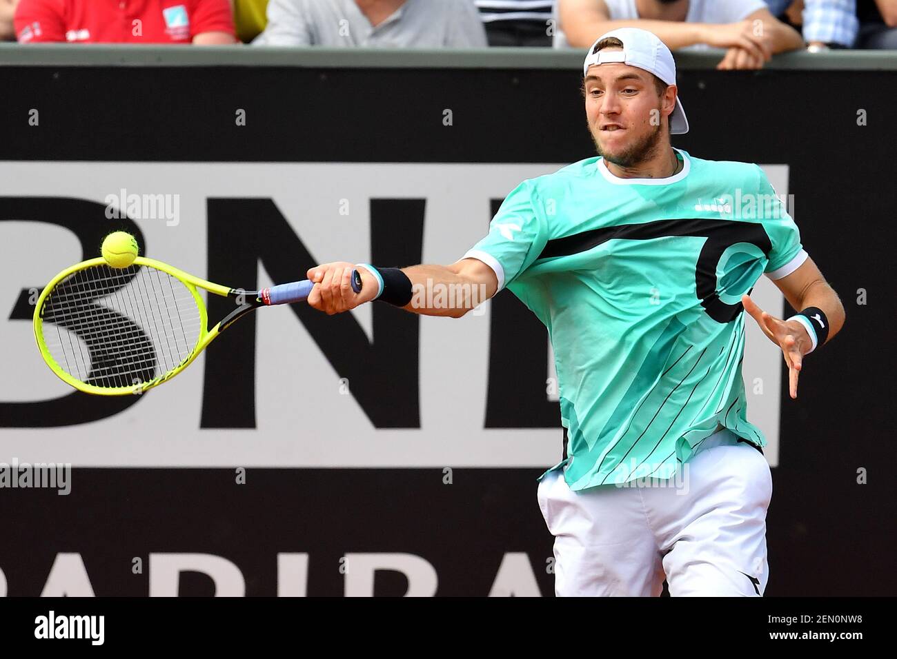 Jan Lennard Struff of Germany in action during the match won against ...