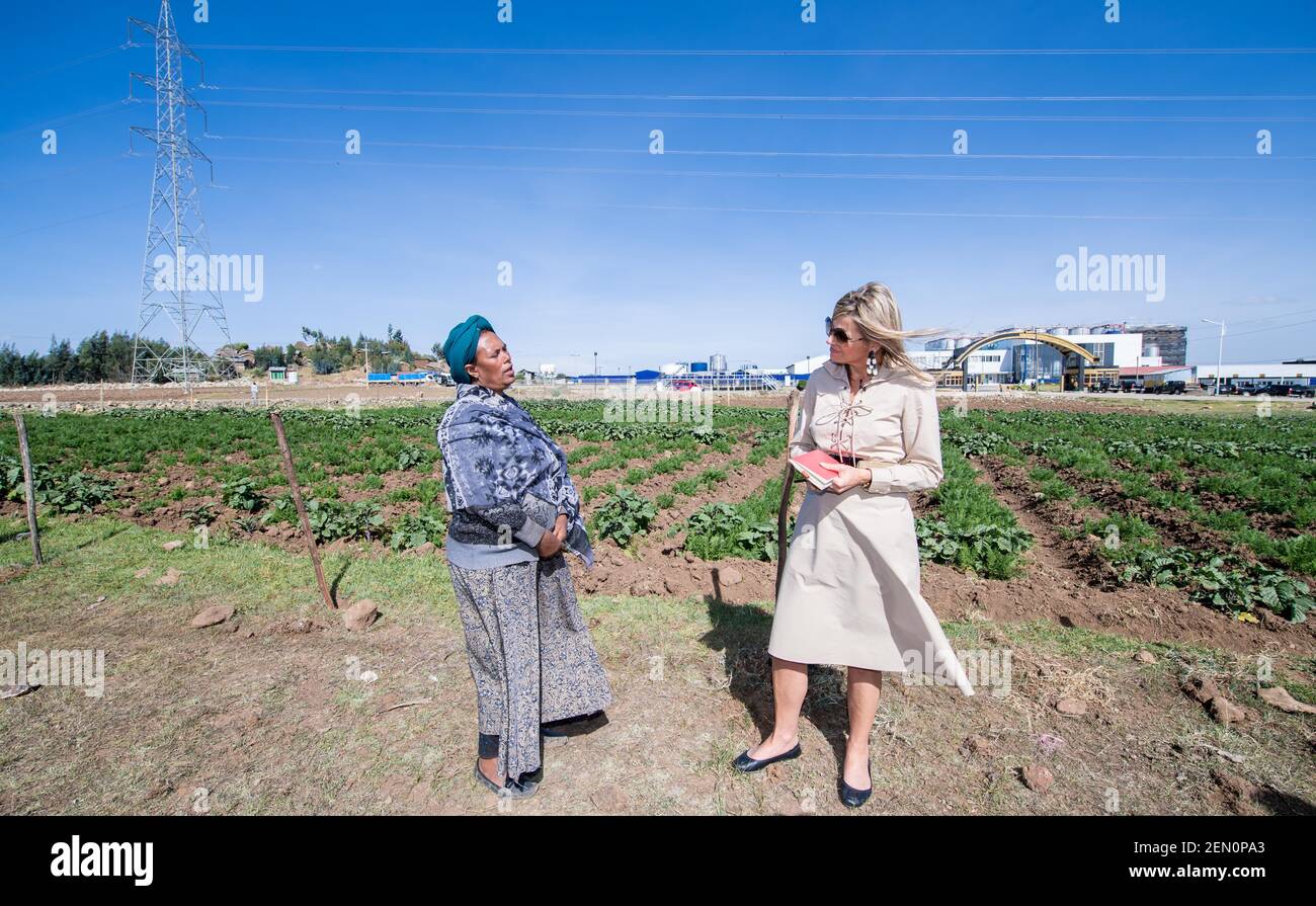 Queen Maxima of the Netherlands visits the Habesha beer brewery and ...