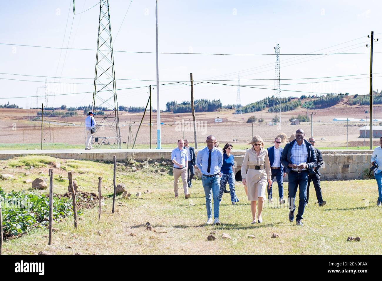 Queen Maxima of the Netherlands visits the Habesha beer brewery and ...