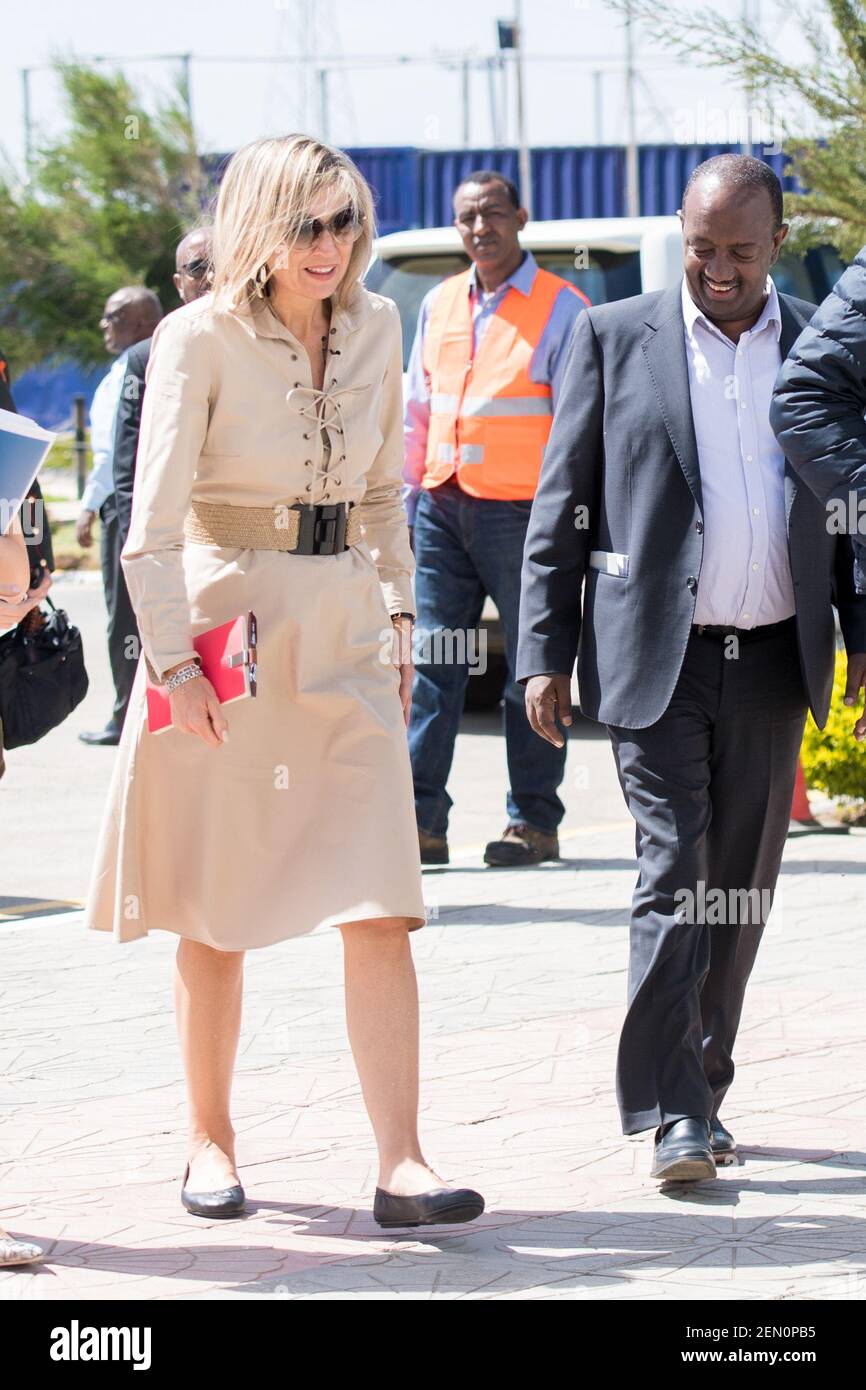Queen Maxima of the Netherlands visits the Habesha beer brewery and ...