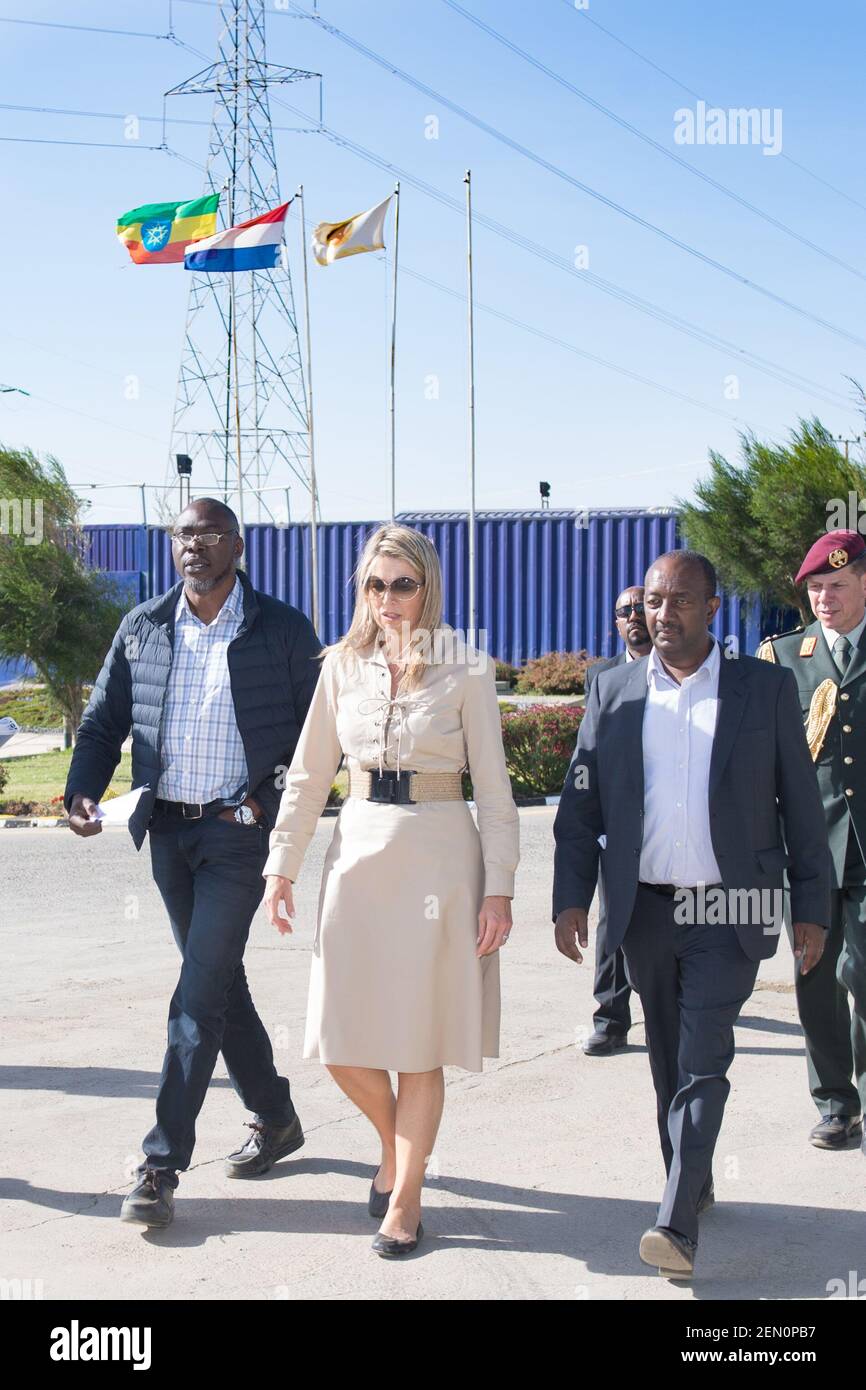 Queen Maxima of the Netherlands visits the Habesha beer brewery and ...
