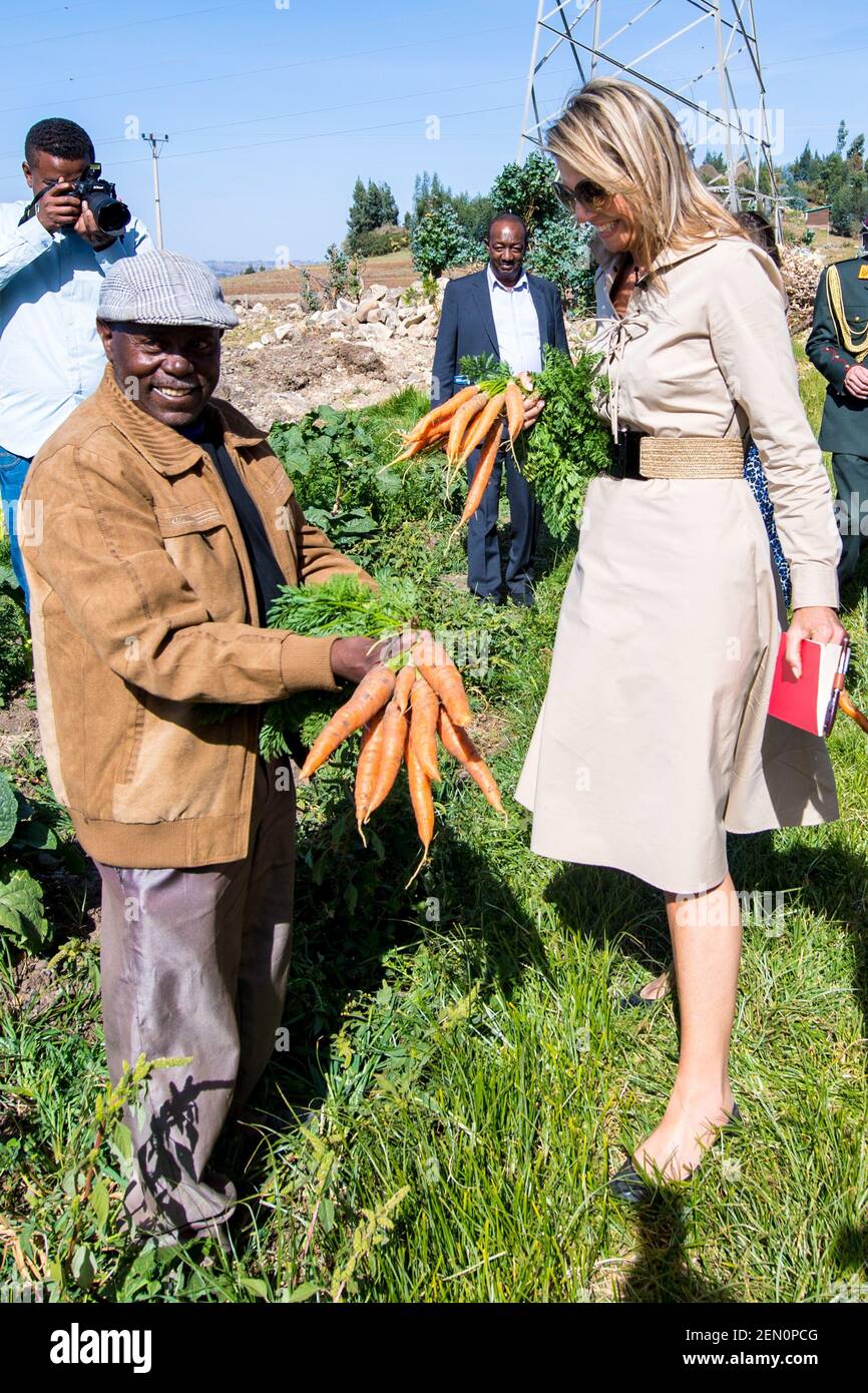 Queen Maxima of the Netherlands visits the Habesha beer brewery and ...