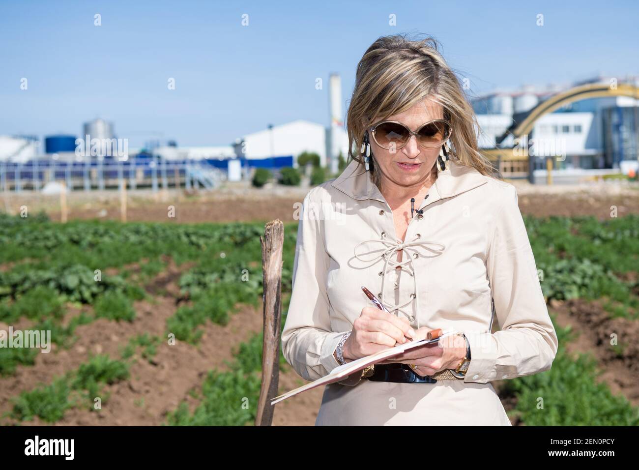 Queen Maxima of the Netherlands visits the Habesha beer brewery and ...