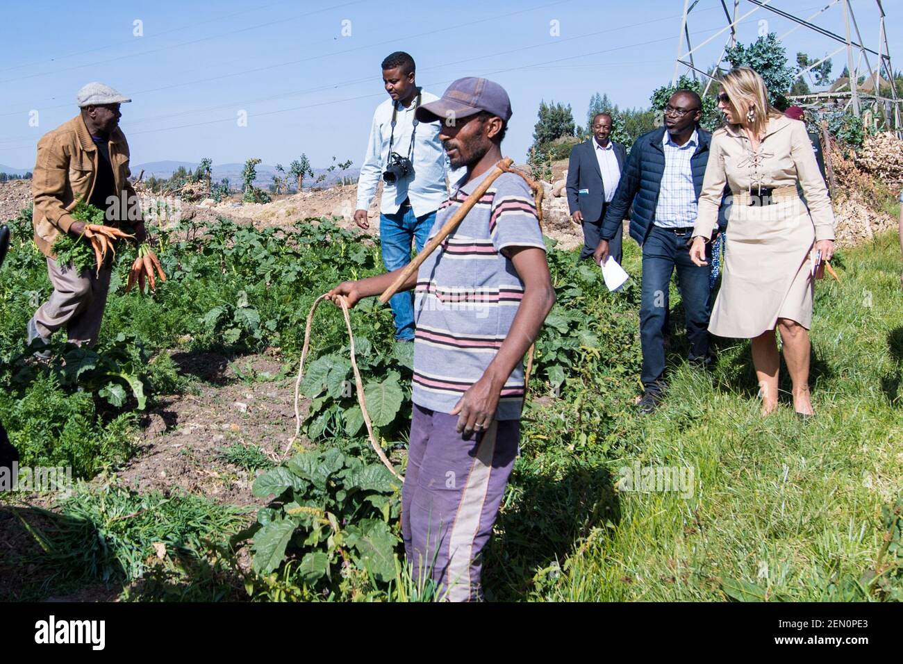 Queen Maxima of the Netherlands visits the Habesha beer brewery and ...