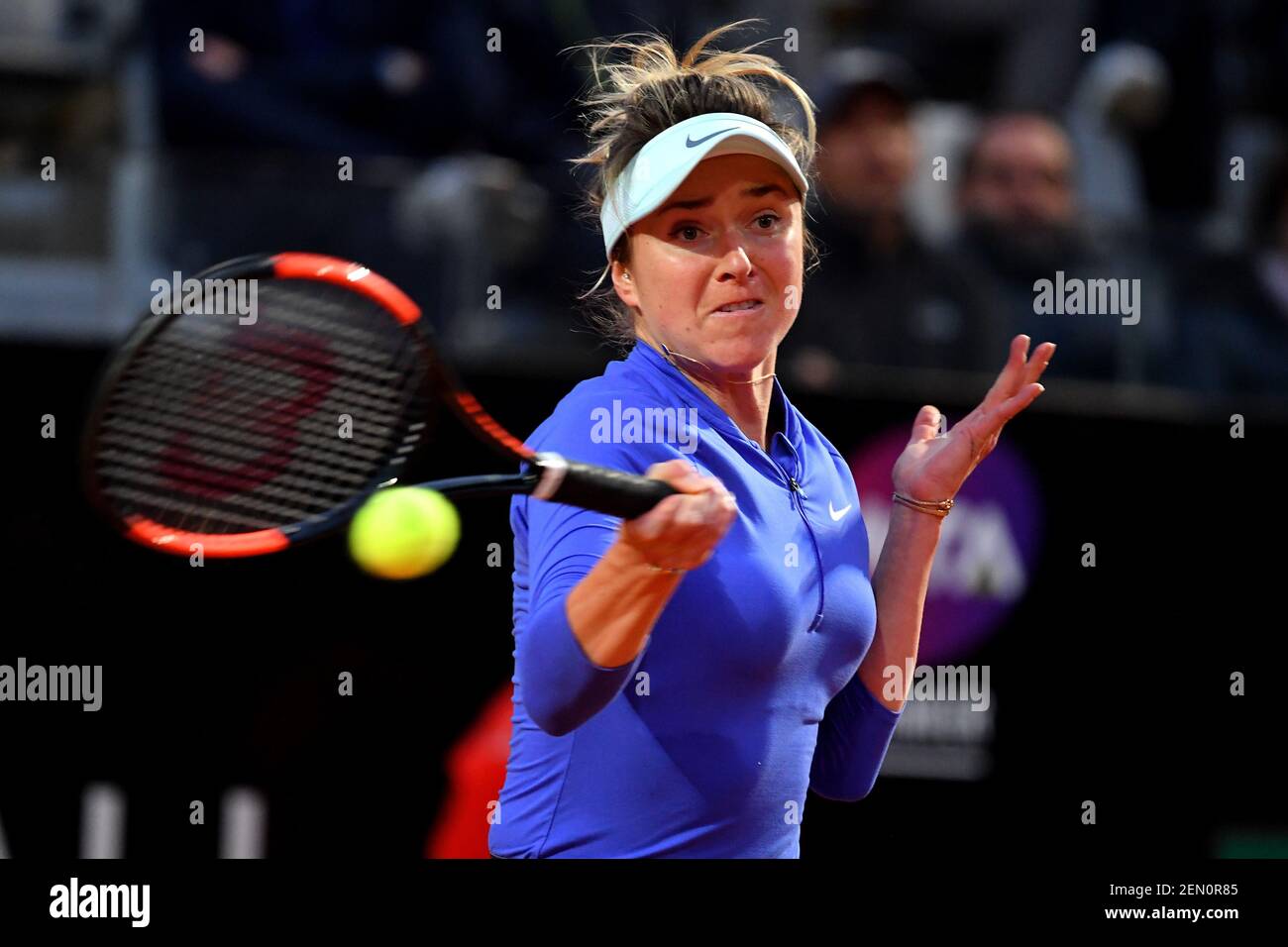 Elina Svitolina of Ukraine in action during the match against Victoria ...