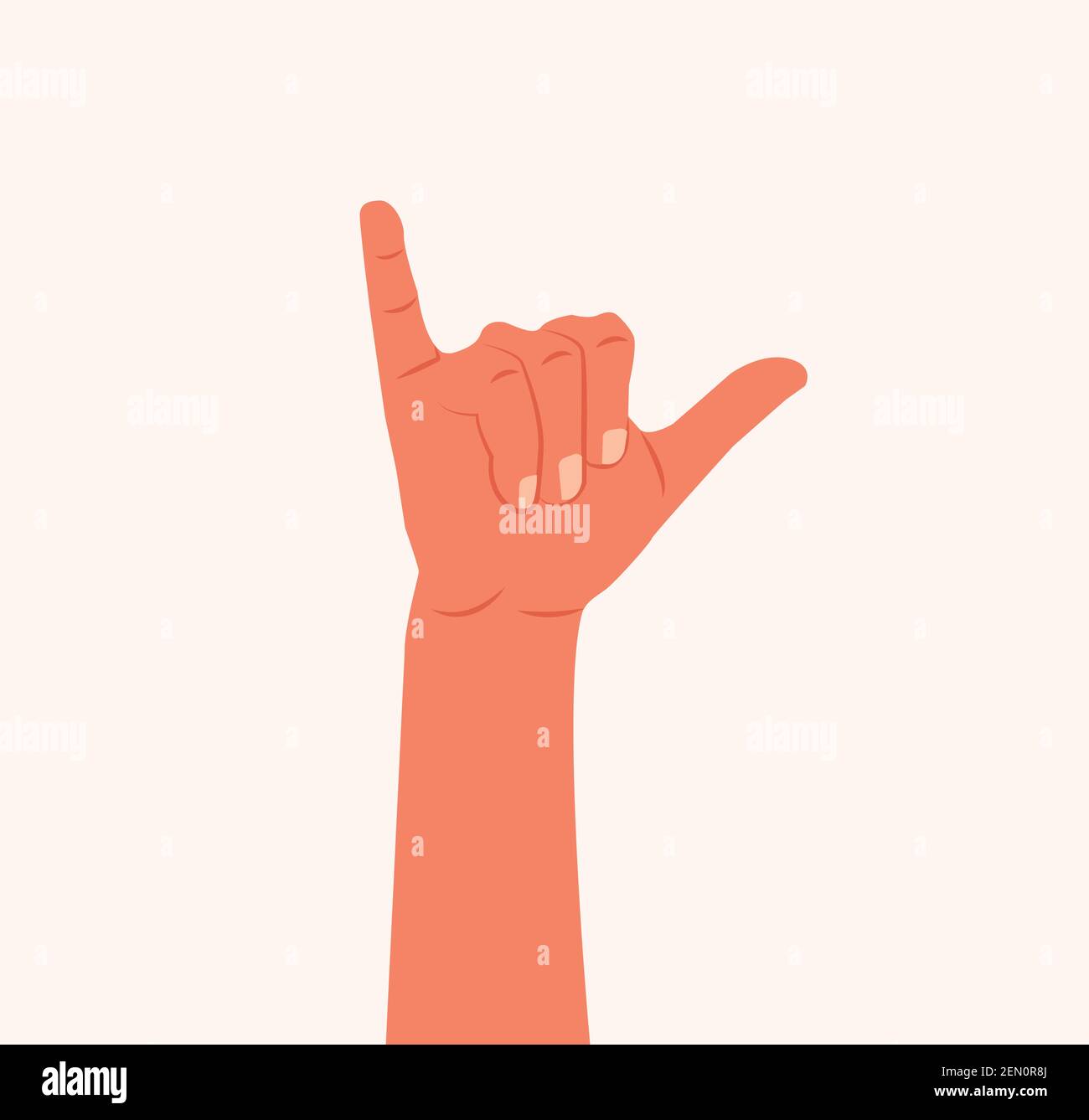 Hand showing two fingers. Show the number two with the fingers of the ...
