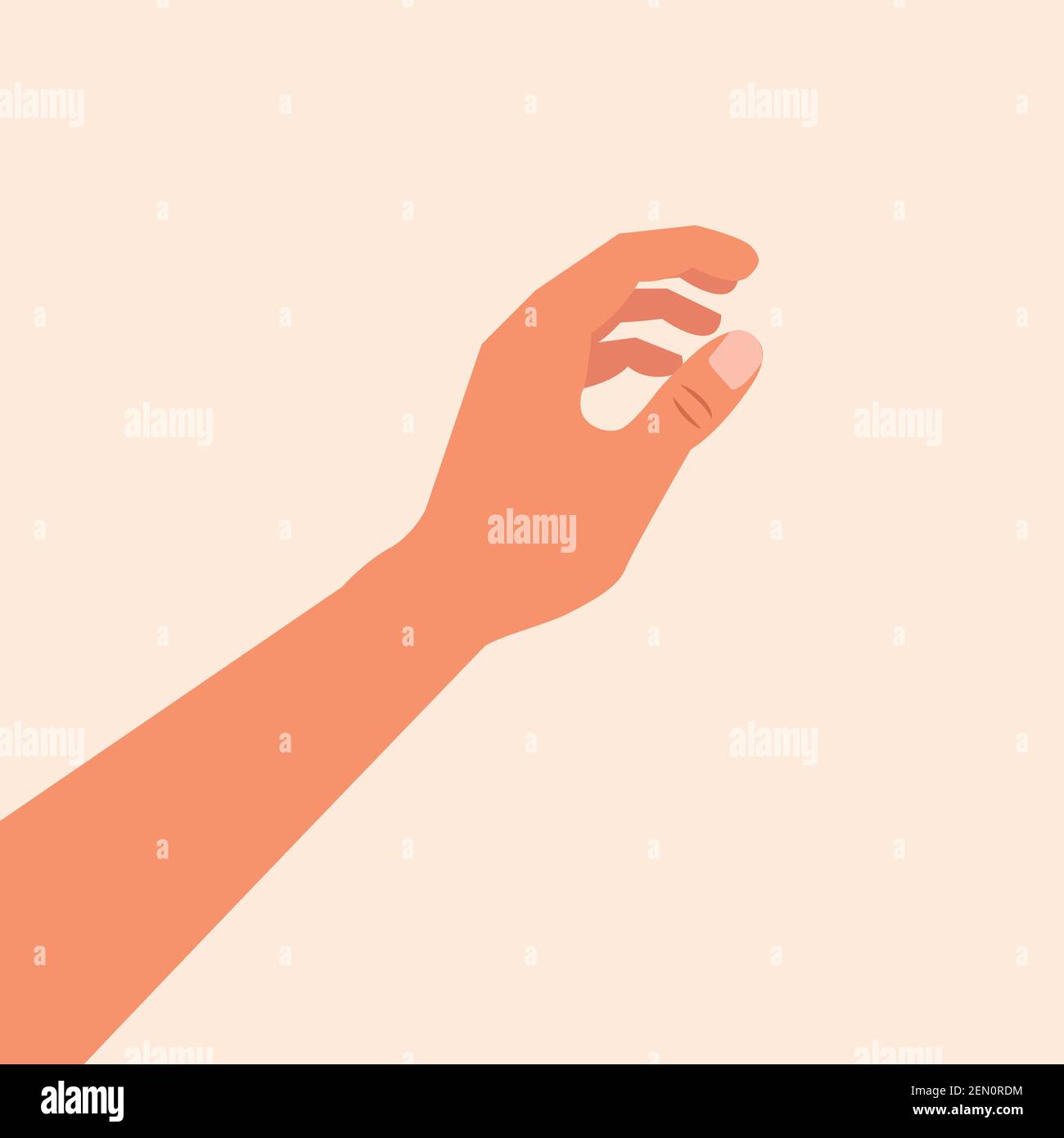 Grabbing something with hand Stock Vector Images - Alamy