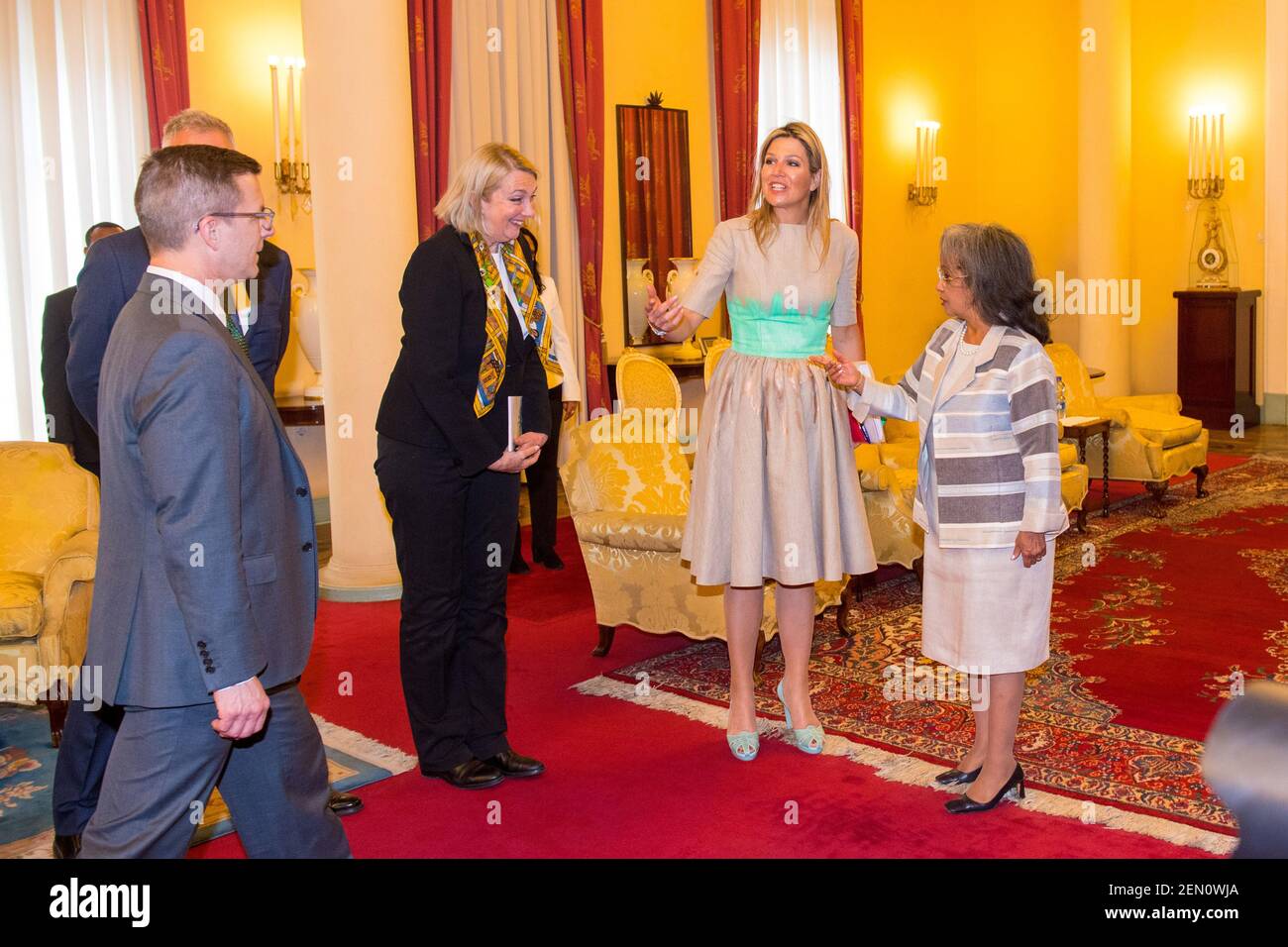 Queen Maxima visits President Sahle-Work Zewde of Ethiopia at the ...