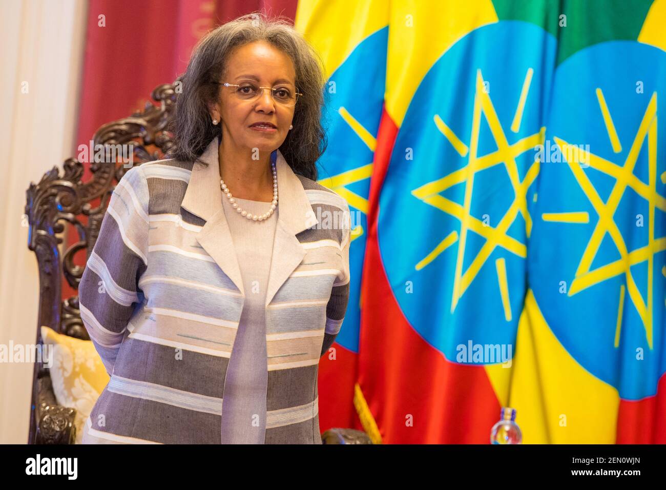 Queen Maxima visits President Sahle-Work Zewde of Ethiopia at the ...