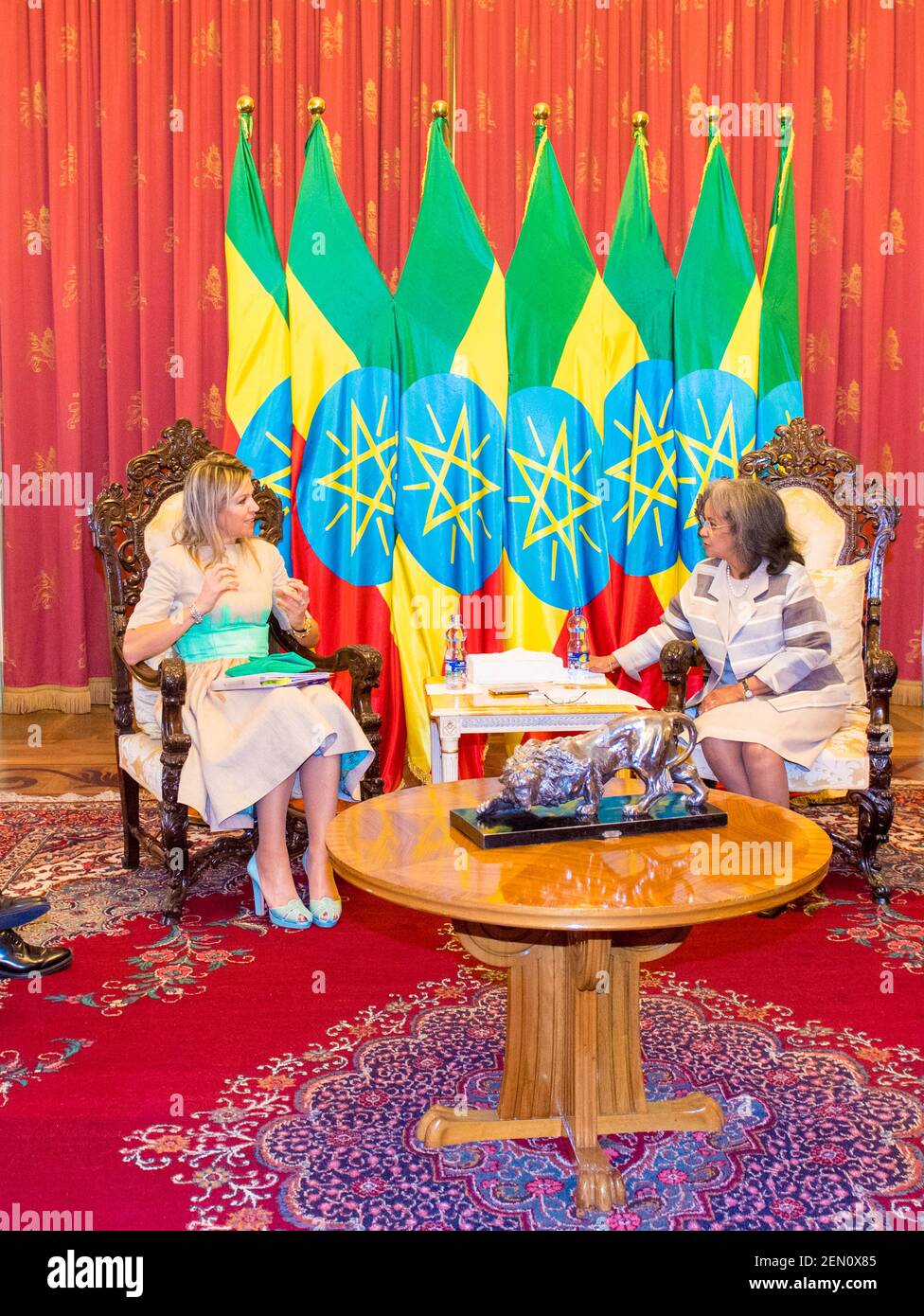 15-05-2019 Queen Maxima with Mrs. Sahle-Work Zewde at the Imperial ...