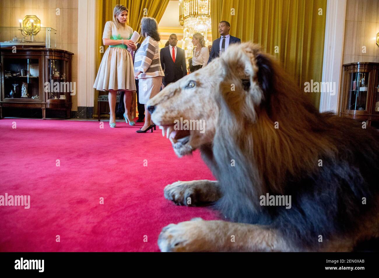 5-05-2019 Queen Maxima with Mrs. Sahle-Work Zewde at the Imperial ...