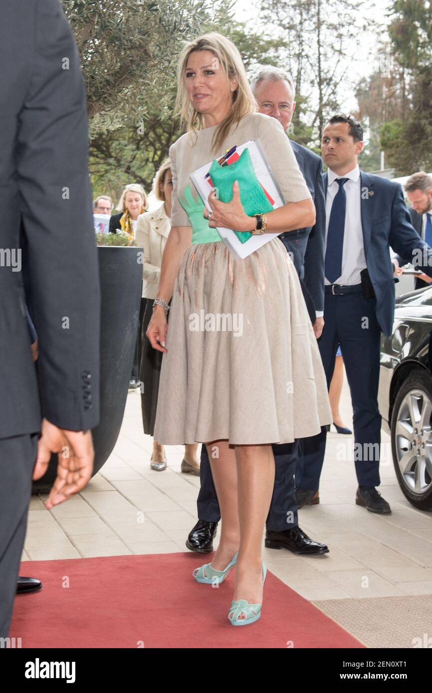 Queen Maxima of the Netherlands during a meeting with Prime Minister ...