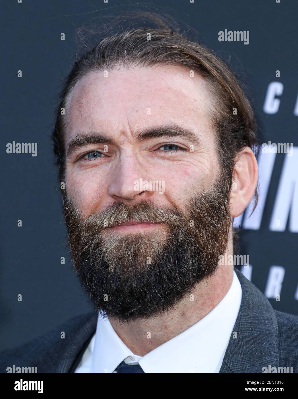 HOLLYWOOD, LOS ANGELES, CALIFORNIA, USA - MAY 15: Sam Hargrave arrives ...