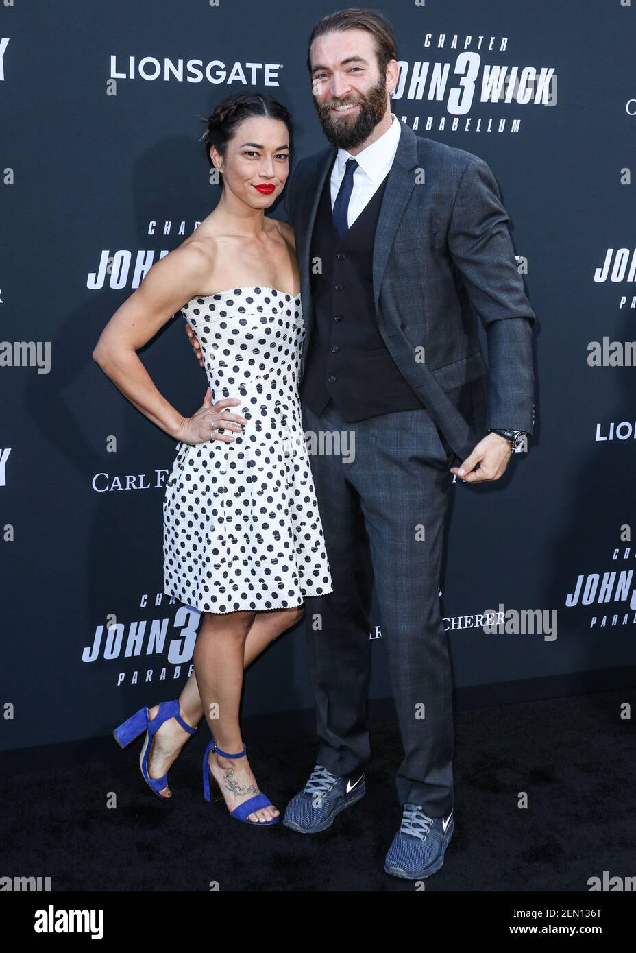HOLLYWOOD, LOS ANGELES, CALIFORNIA, USA - MAY 15: Sam Hargrave arrives ...