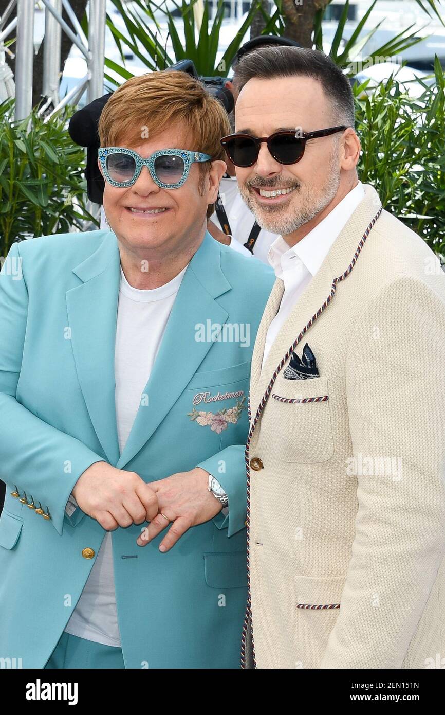 Elton John, David Furnish at the Rocketman photocall during 72th ...