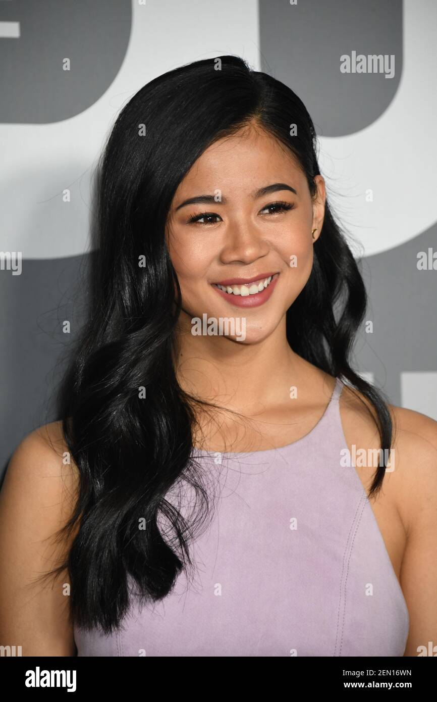 Leah Lewis arrives to the 2019 CW Network Upfront, held at New York ...