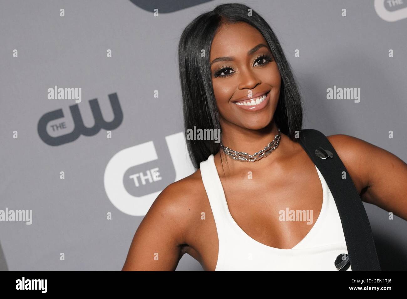 Nefessa Williams arrives to the 2019 CW Network Upfront, held at New ...