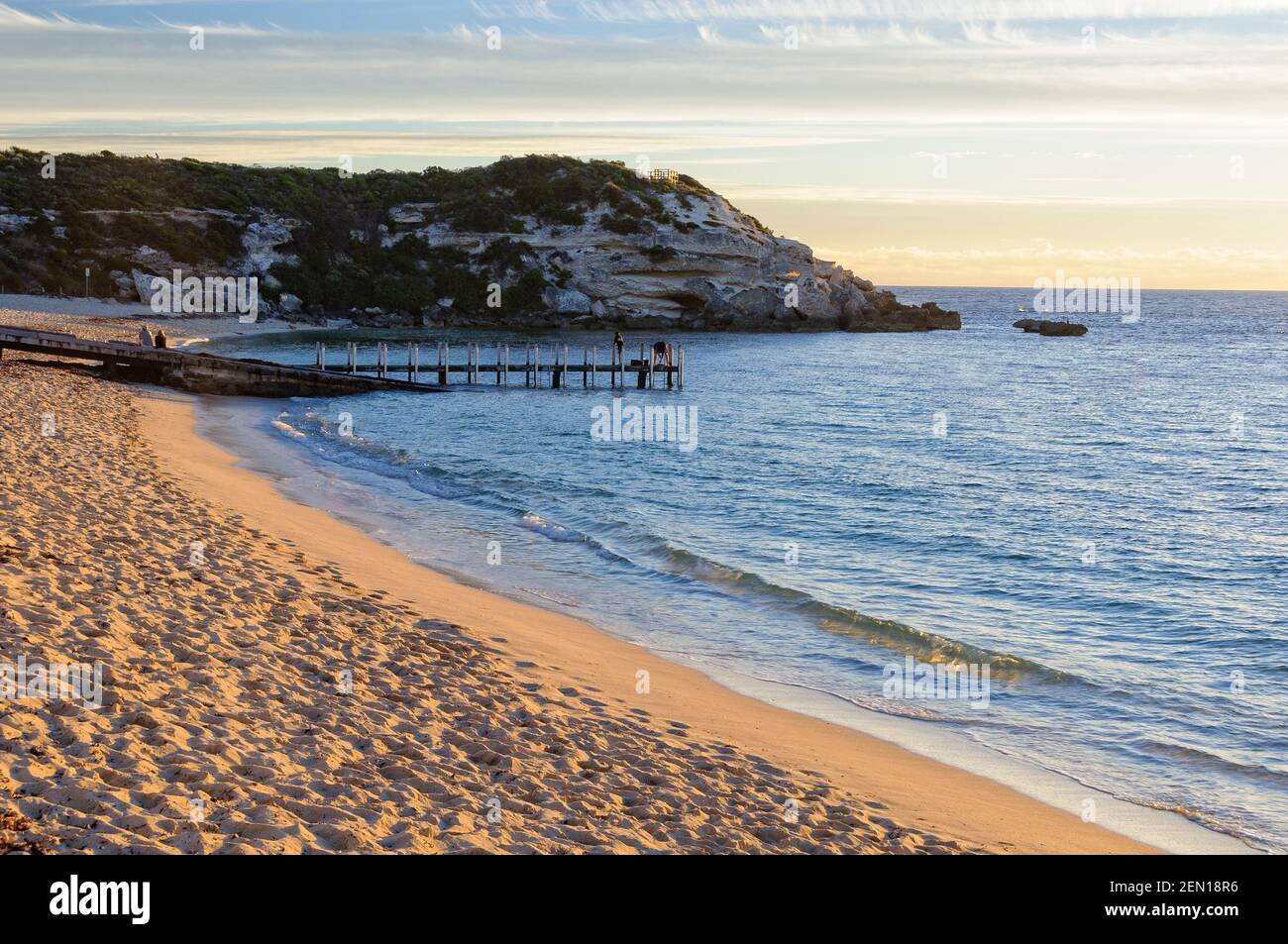 Jetty and boat ramp on the Gnarabup Beach - Prevelly, WA, Australia ...