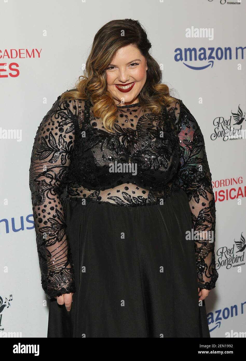 Mary Lambert arrives at the MusiCares Concert for Recovery presented by ...