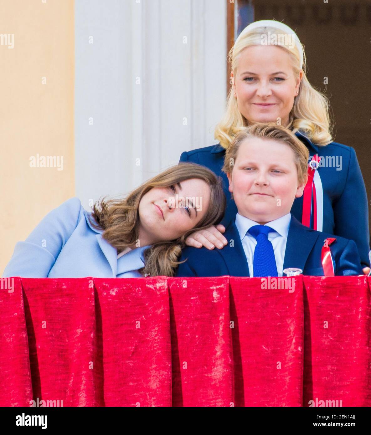 Crown Princess Mette-Marit with Princess Ingrid Alexandra and Prince ...