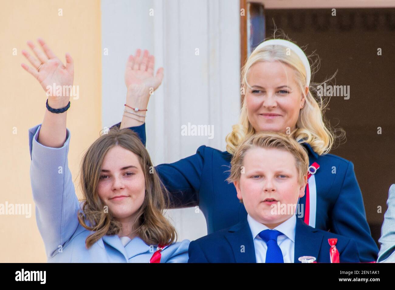Crown Princess Mette-Marit with Princess Ingrid Alexandra and Prince ...
