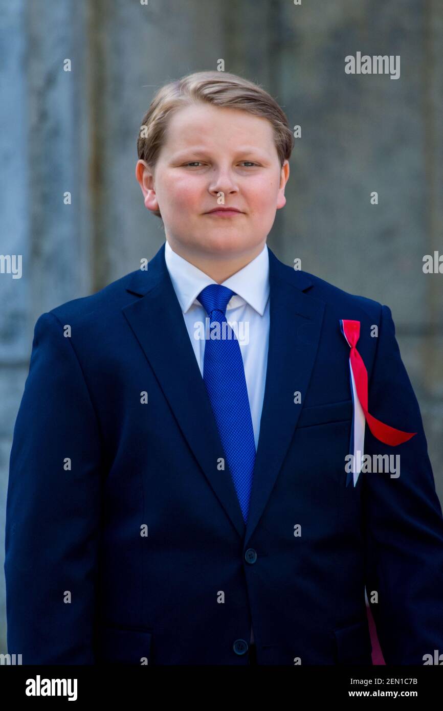 Prince Sverre Magnus during the celebrations of the national day at the ...