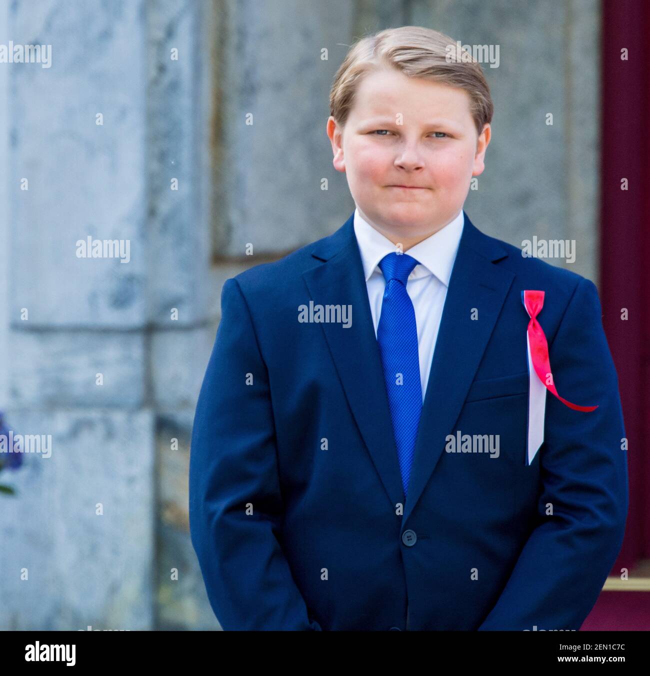 Prince Sverre Magnus during the celebrations of the national day at the ...