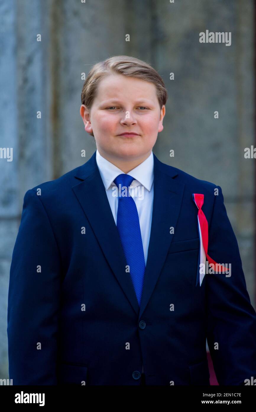 Prince Sverre Magnus during the celebrations of the national day at the ...