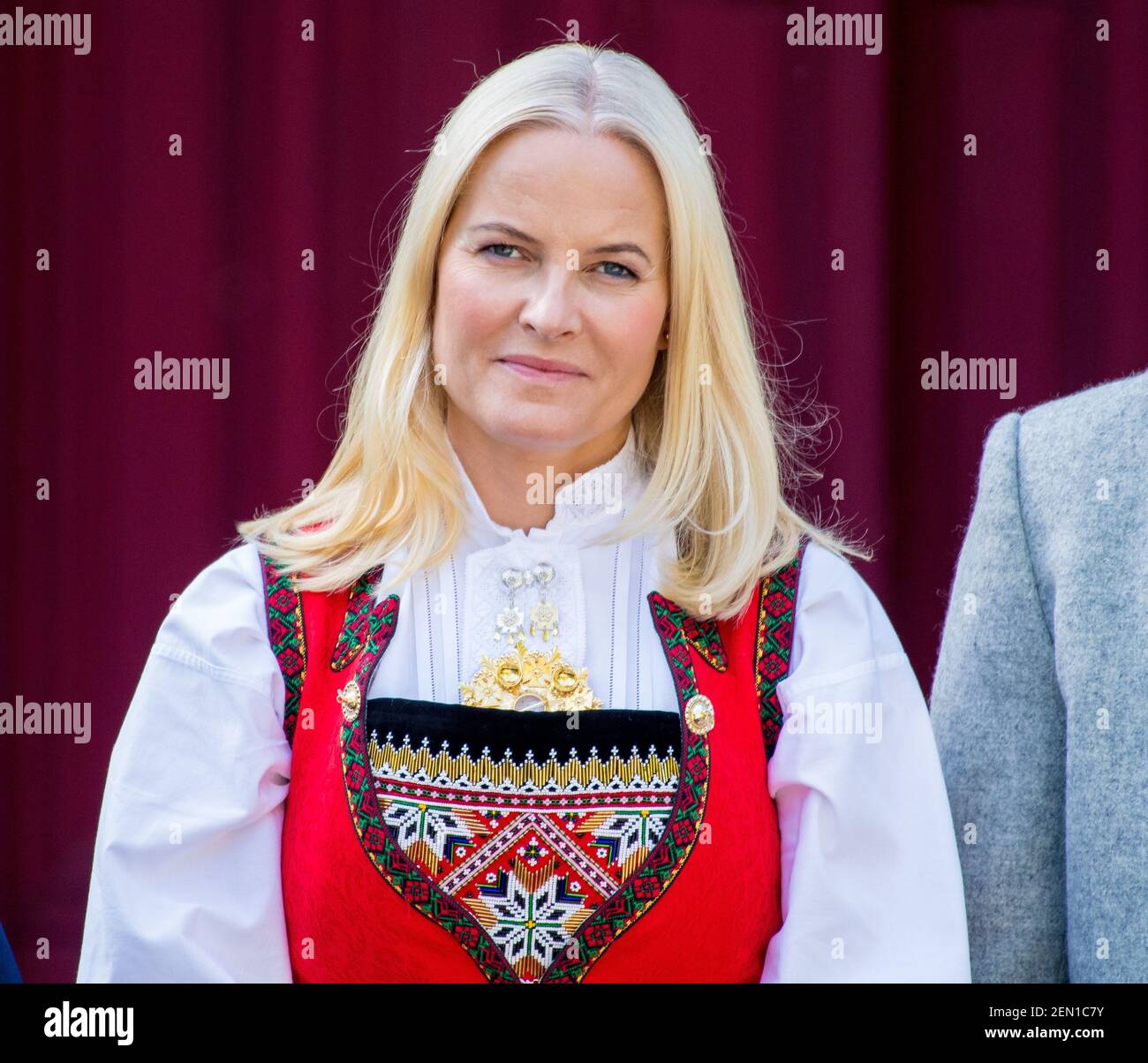 Crown Princess Mette-Marit during the celebrations of the national day ...