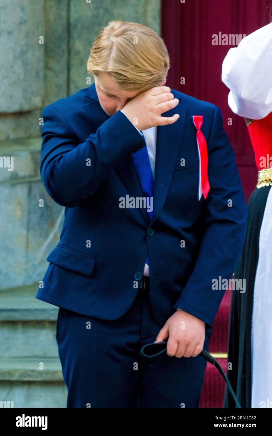 Prince Sverre Magnus during the celebrations of the national day at the ...