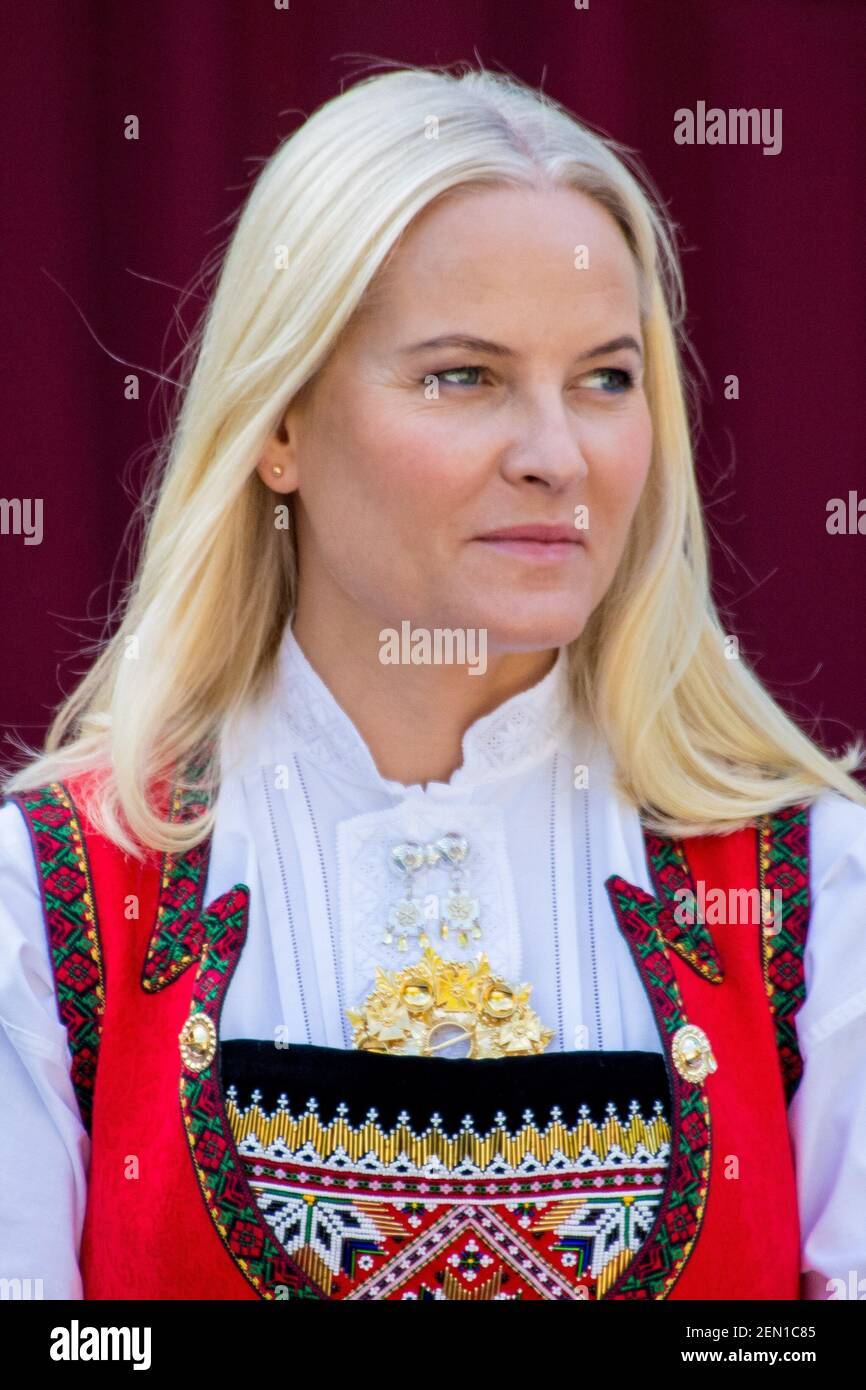 Crown Princess Mette-Marit during the celebrations of the national day ...