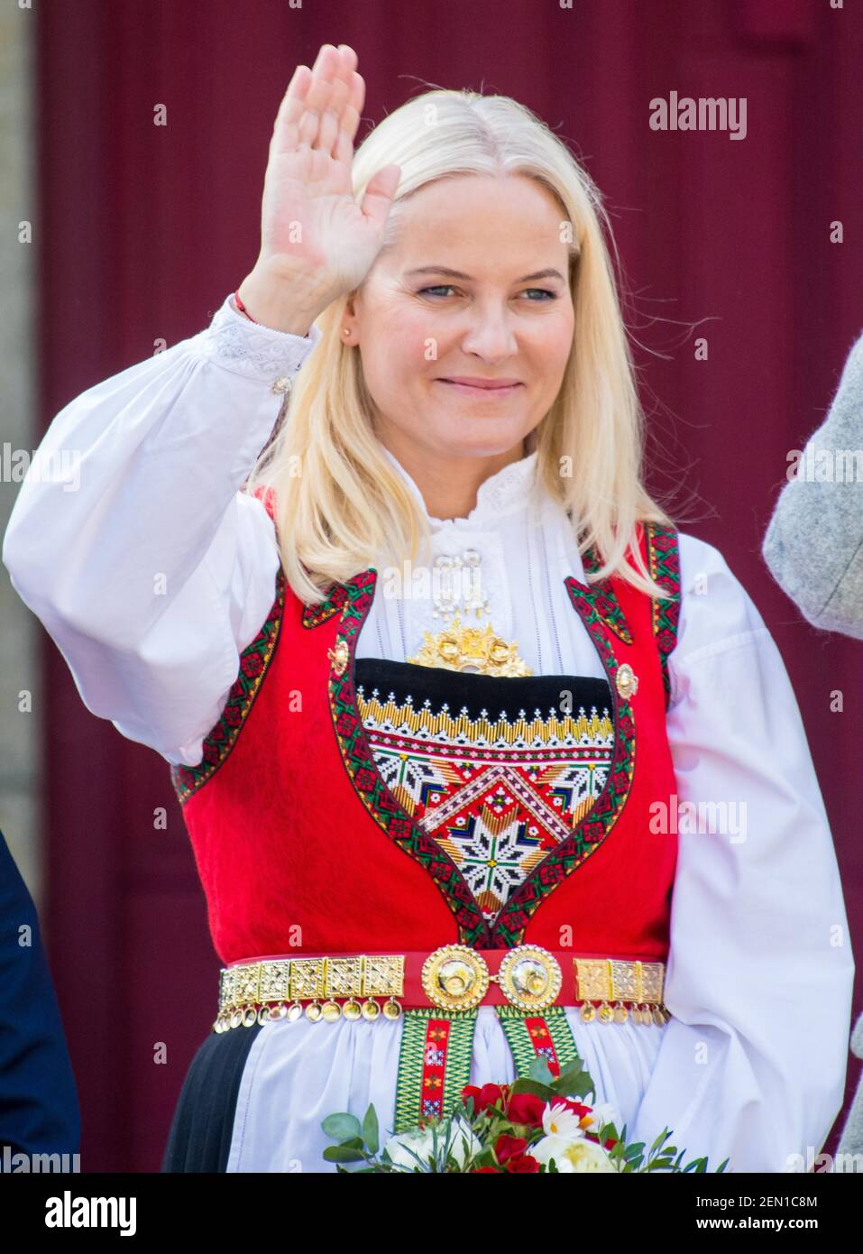 Crown Princess Mette-Marit during the celebrations of the national day ...