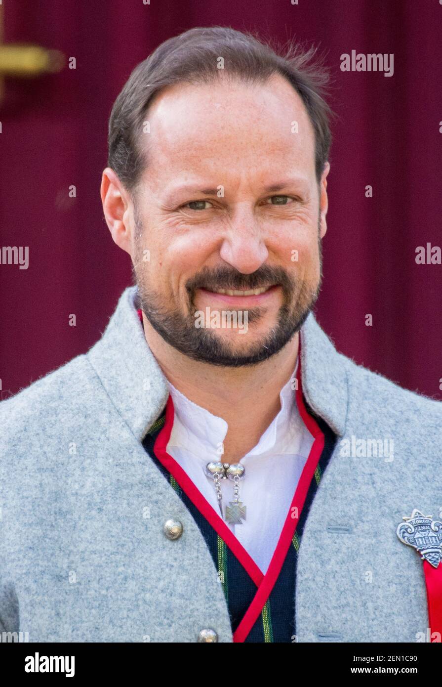 Crown Prince Haakon during the celebrations of the national day at the ...