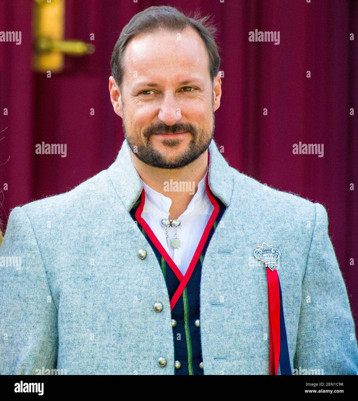 Crown Prince Haakon during the celebrations of the national day at the ...