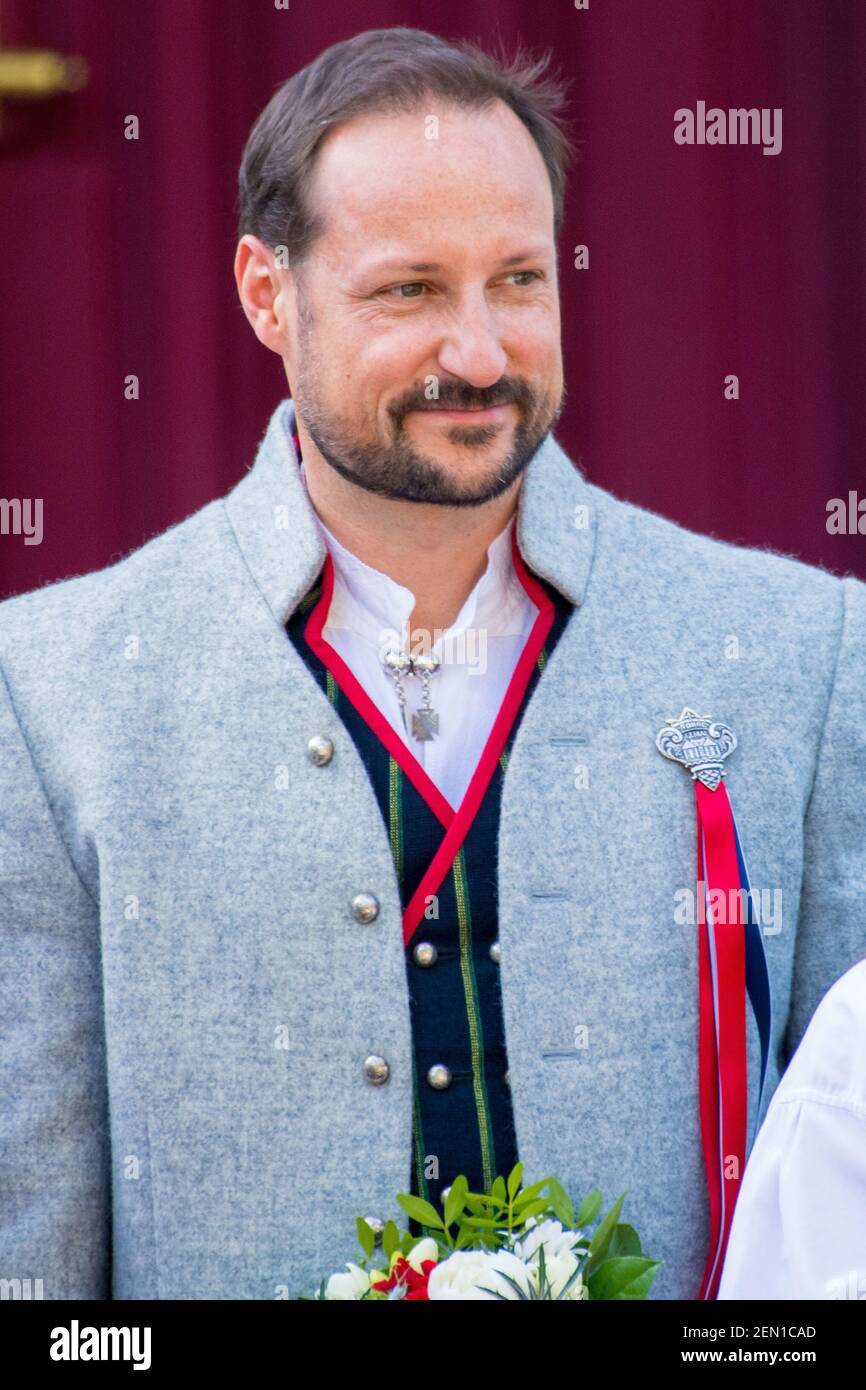 Crown Prince Haakon during the celebrations of the national day at the ...