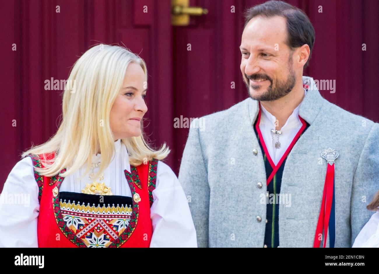 Crown Prince Haakon and Crown Princess Mette-Marit during the ...