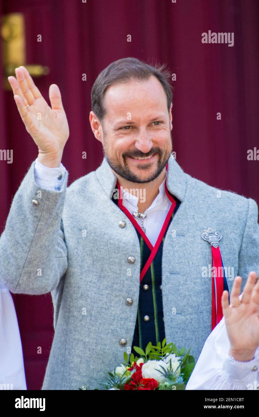 Crown Prince Haakon during the celebrations of the national day at the ...