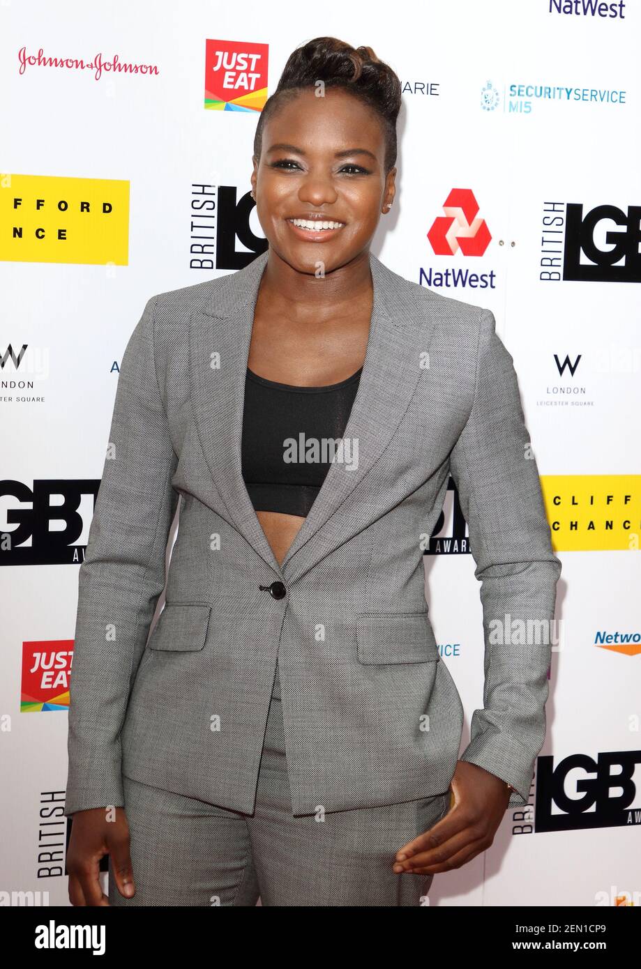 Nicola Adams arrives on the red carpet at the British LGBT Awards at ...