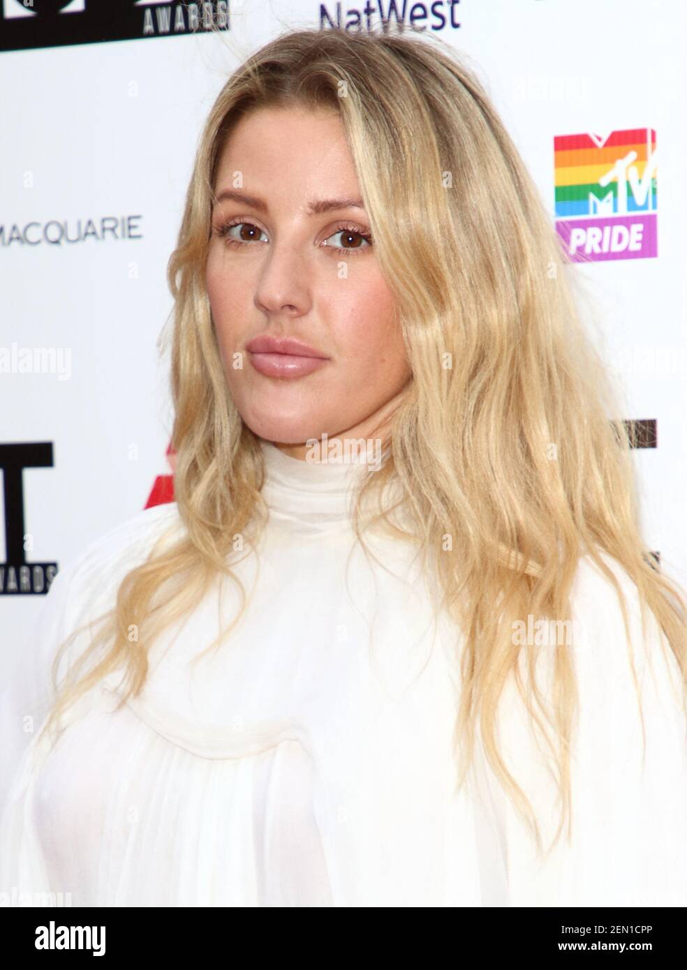 Ellie Goulding arrives on the red carpet at the British LGBT Awards at ...