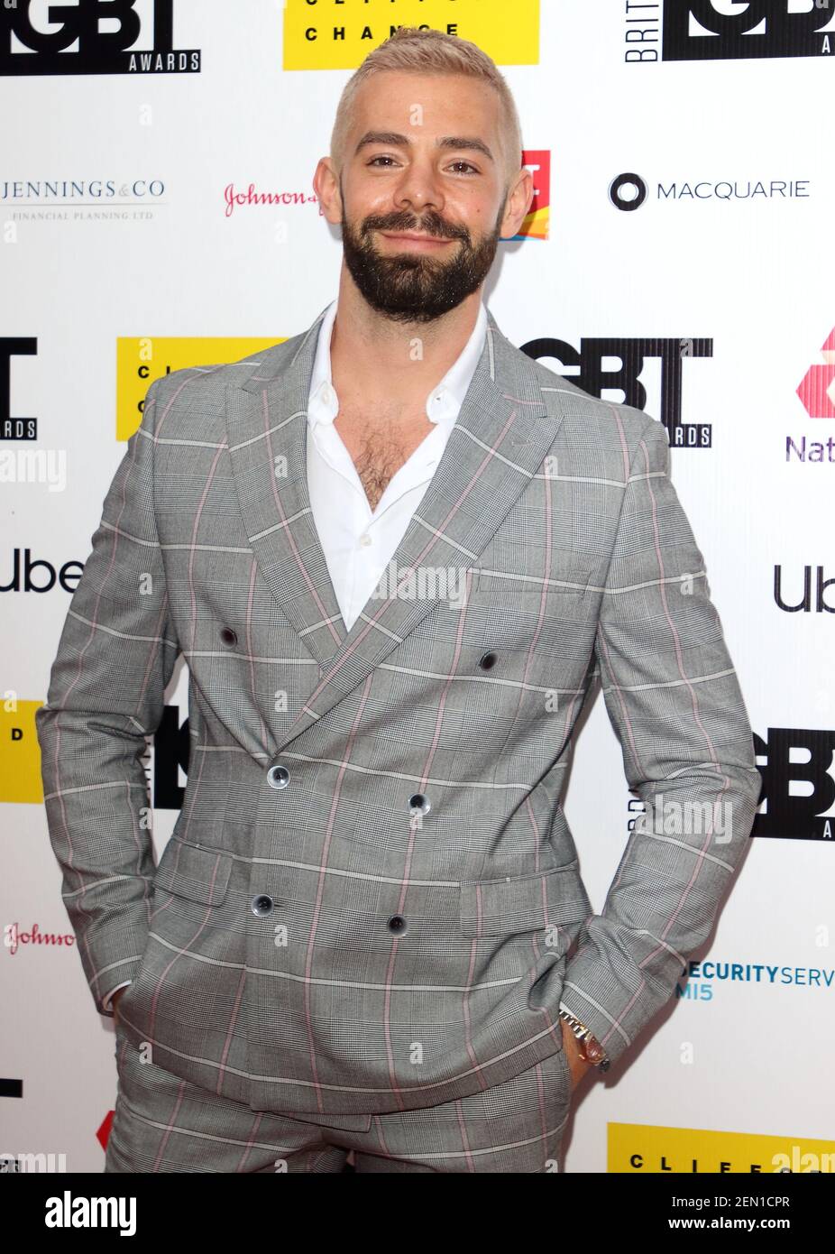 Charlie King arrives on the red carpet at the British LGBT Awards at ...
