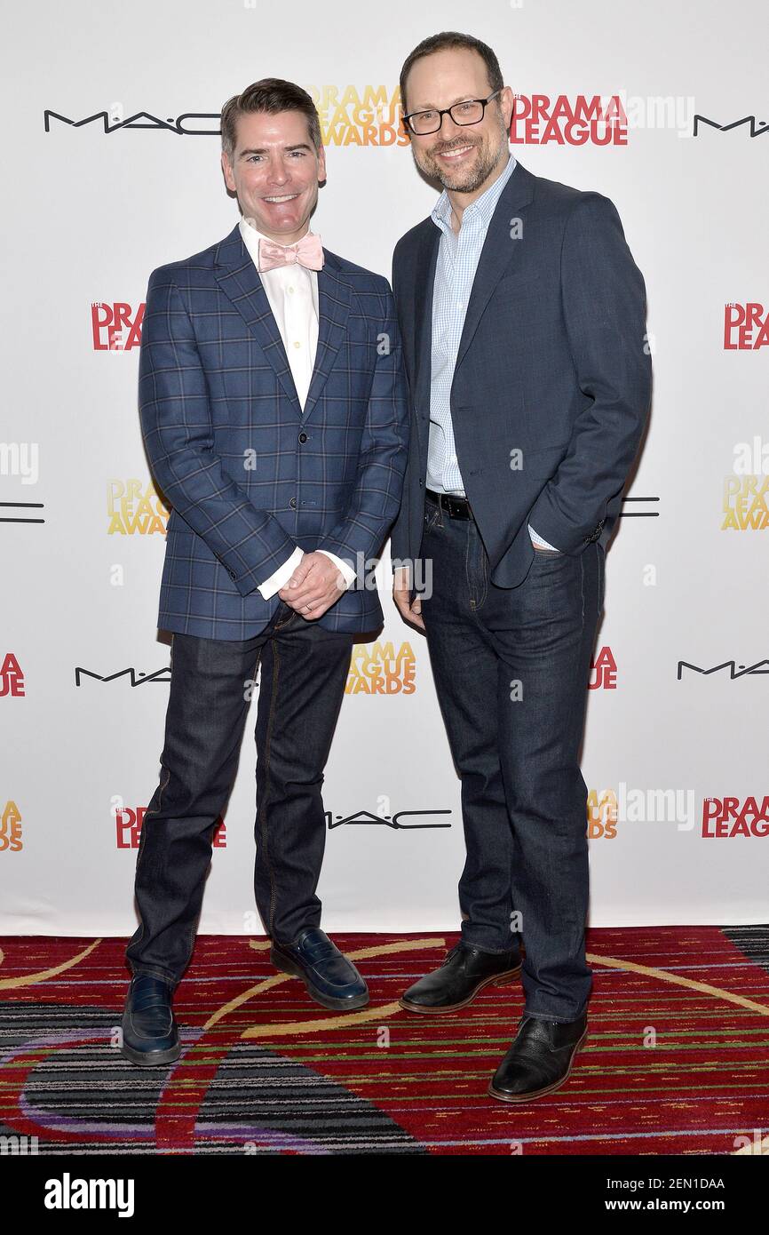 (L-R) Chad Beguelin and Matthew Sklar attend the 85th Annual Drama ...