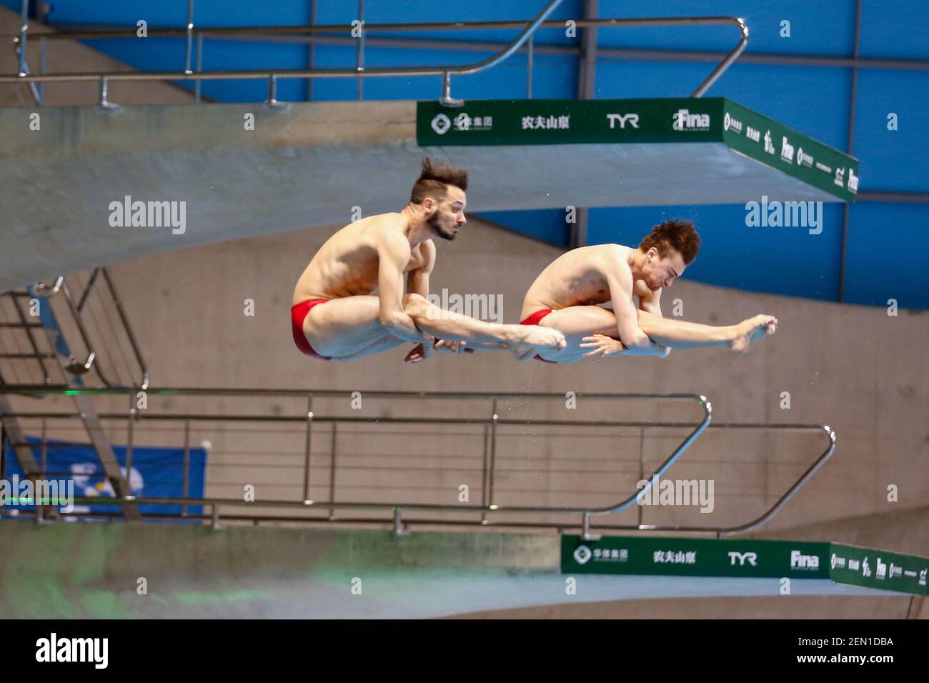 Philippe GAGNE and Francois IMBEAU-DULAC of Canada compete in the Men's ...