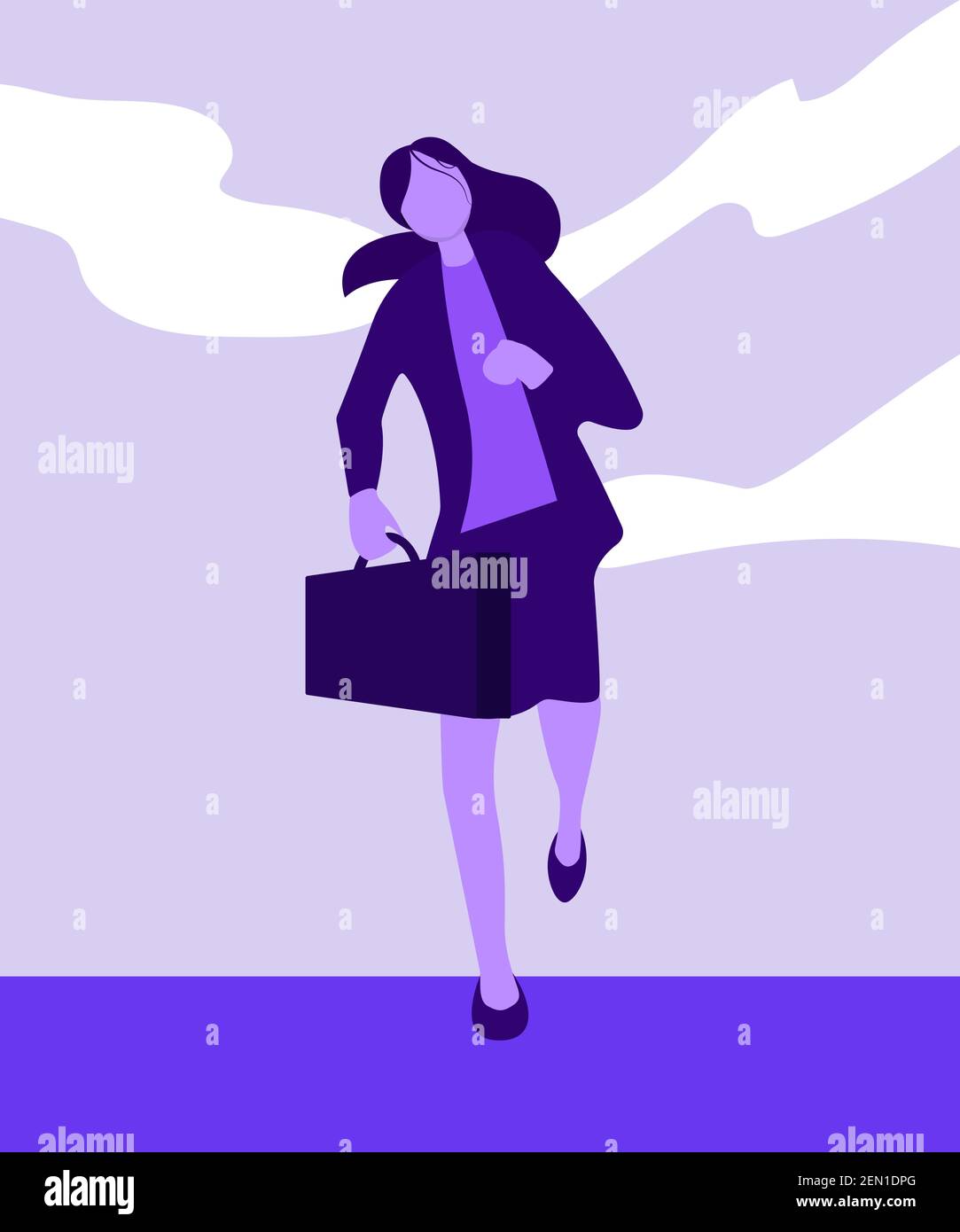 Businesswoman running Businesswoman run to work. Businesswoman run ...