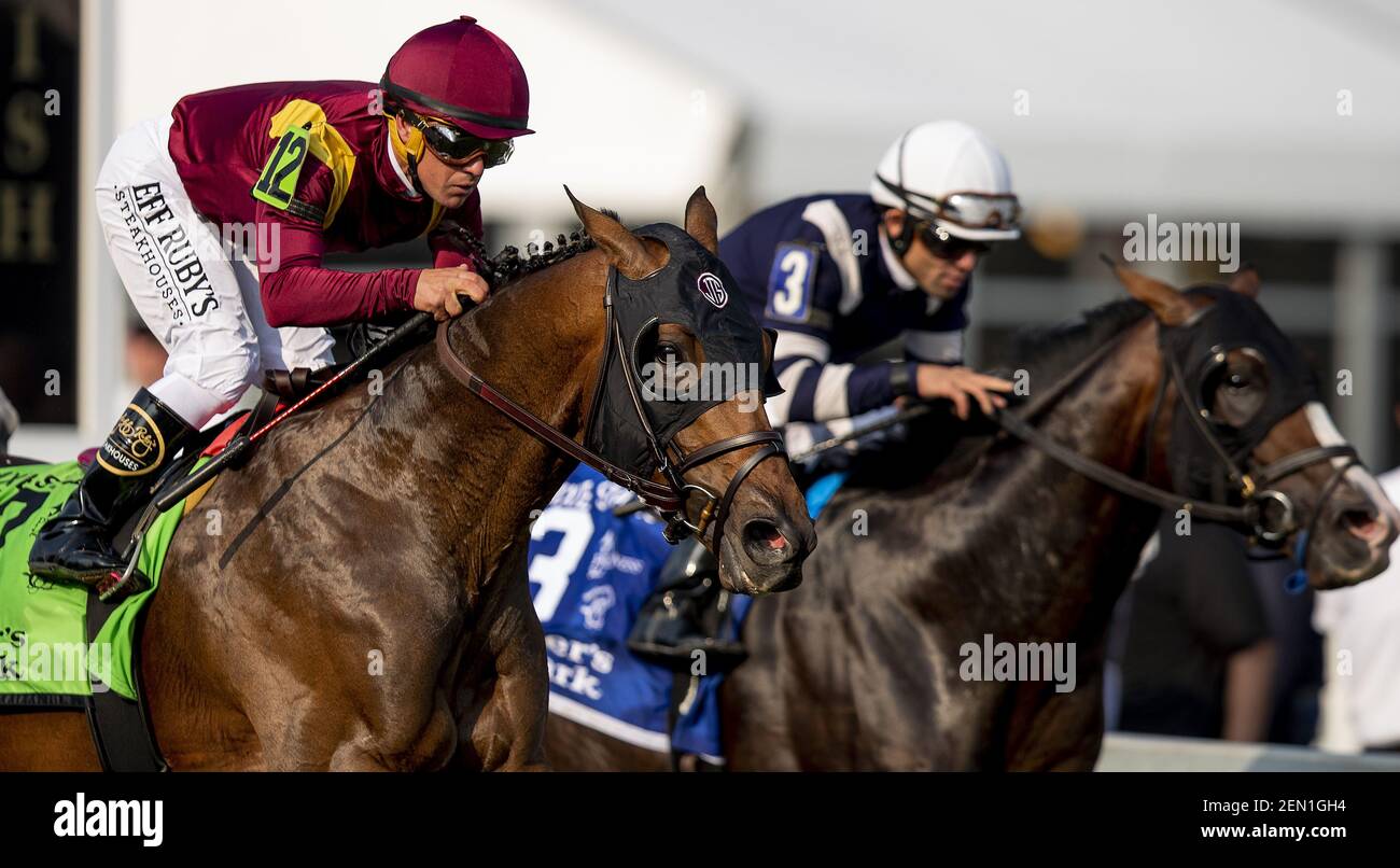 Catholic Boy with Javier Castellano wins the Dixie Stakes at Pimlico ...