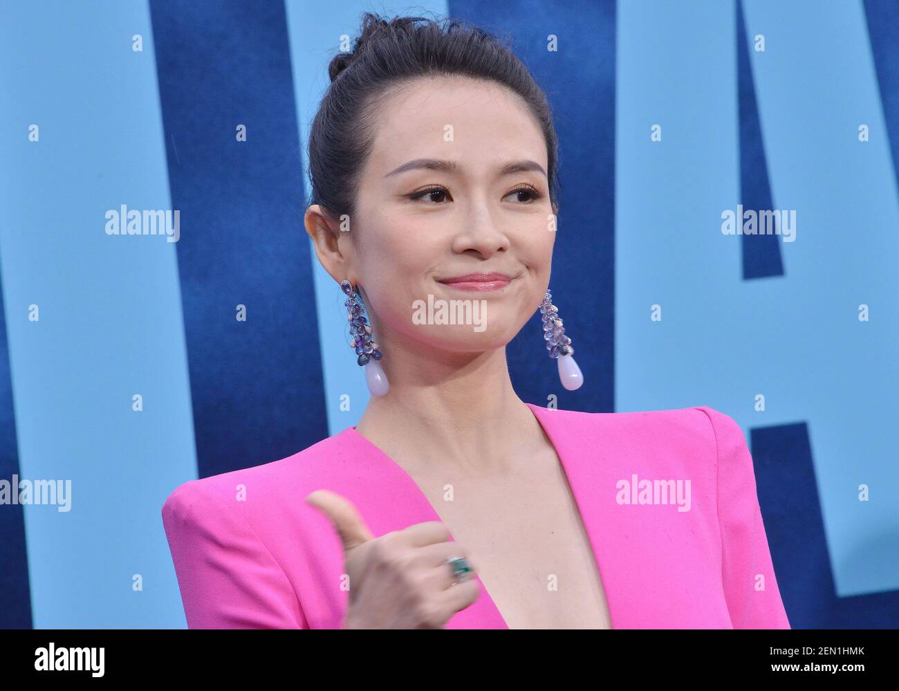 Ziyi Zhang arrives at the "Godzilla: King of the Monsters " World ...