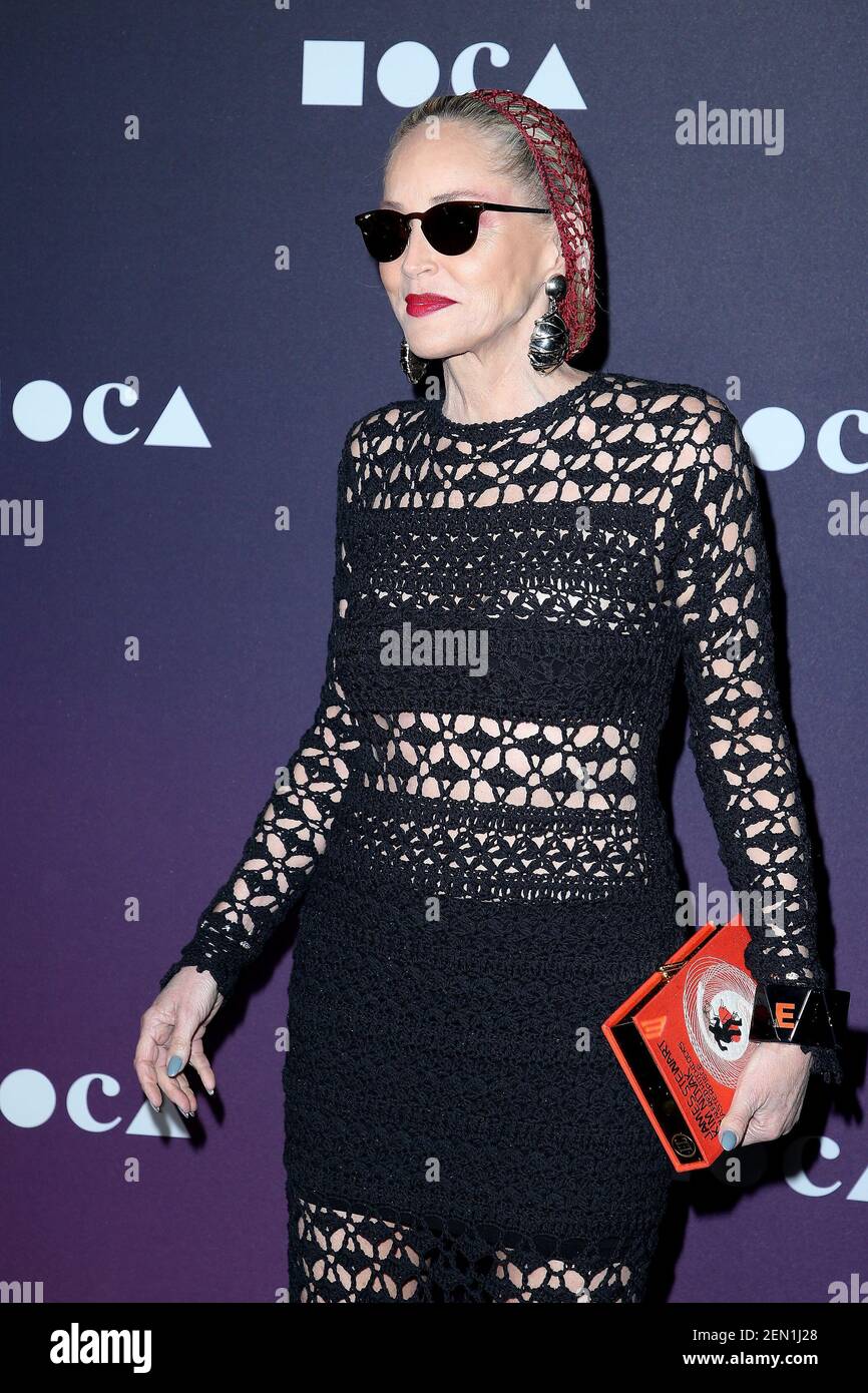 Sharon Stone attends the MOCA Benefit 2019 held at The Geffen ...