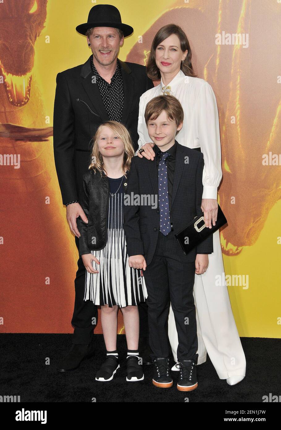 (L-R) Renn Hawkey, Vera Farmiga, Gytta Lubov Hawkey and Fynn Hawke at ...