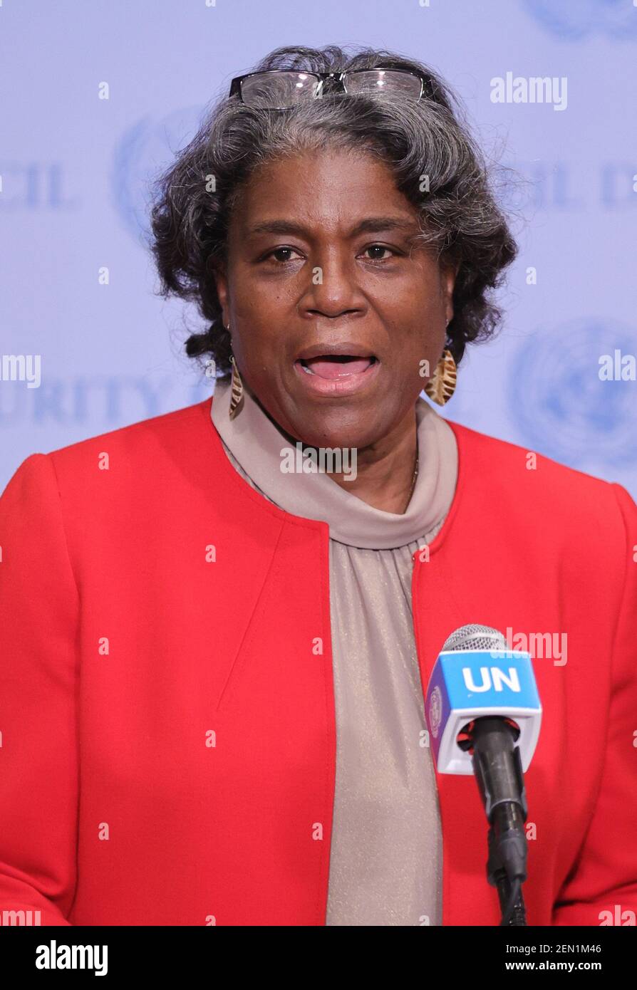 United Nations, New York, USA, February 25, 2021 - Linda Thomas ...